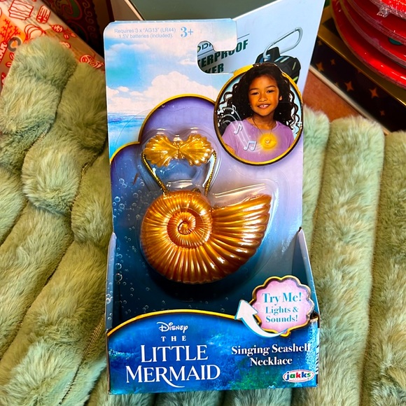 Disney | Accessories | Nwt The Little Mermaid Singing Seashell Necklace ...
